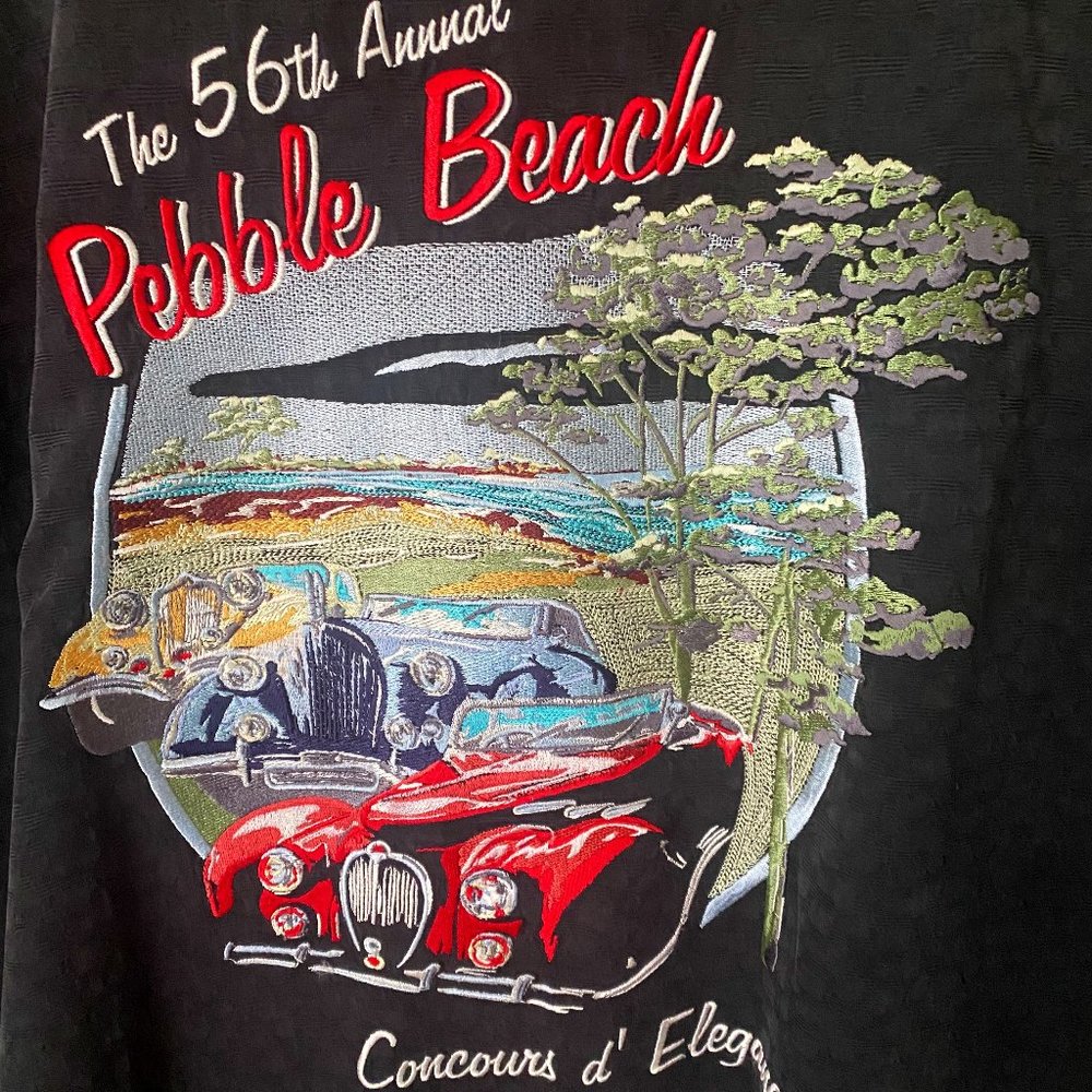 Vintage Pebble Beach Silk Shirt - Gem